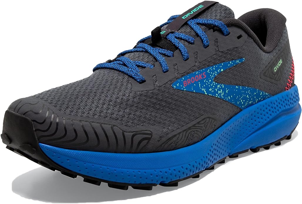 Men's Brooks Light Trail Running Divide 4 - Blue Black Trail Runners ...